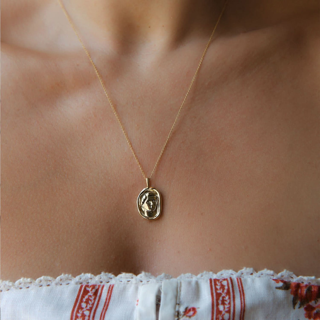 Livia Necklace - Molten Gold Pendant - Difficult Women – COMMON ERA