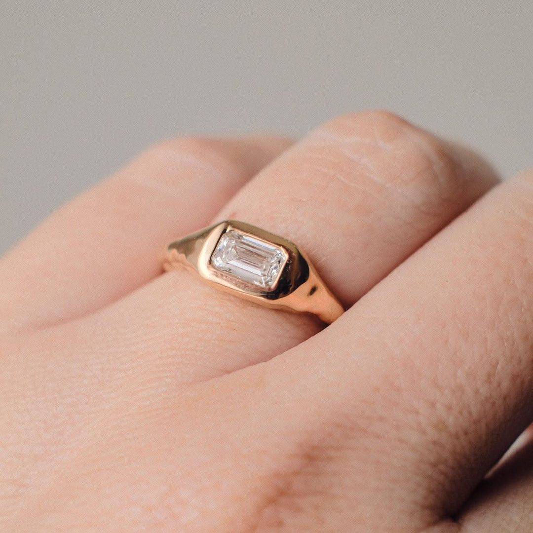 Octavia Engagement Ring | Emerald-Cut Diamond | Common Era