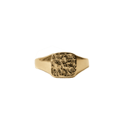 Magic Sator Square Solid Gold Signet Ring | Common Era Jewelry
