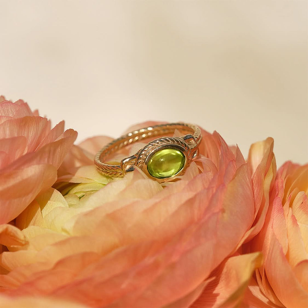 Ancient Heirloom Peridot Ring | Solid Gold | Common Era