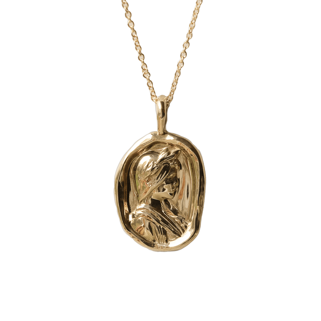 Sappho Necklace - Molten Gold Pendant - Difficult Women – COMMON ERA
