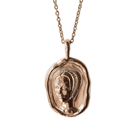 Anne Boleyn Necklace Molten Gold Pendant Difficult Women Common Era