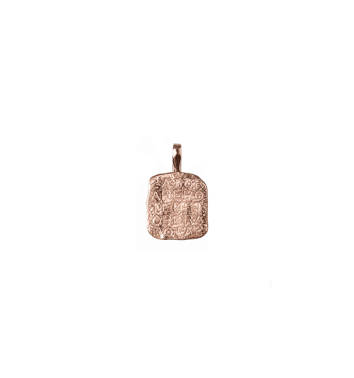 Mini Magic Sator Square Talisman Necklace – COMMON ERA