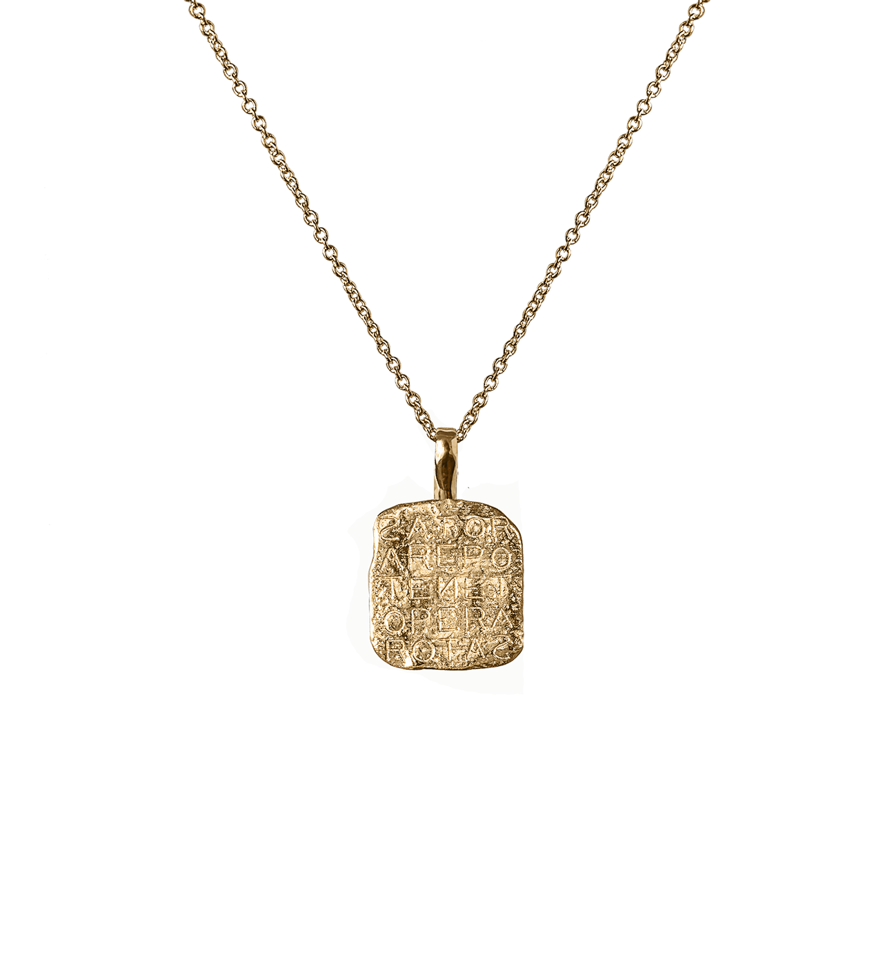 Mini Magic Sator Square Talisman Necklace – COMMON ERA