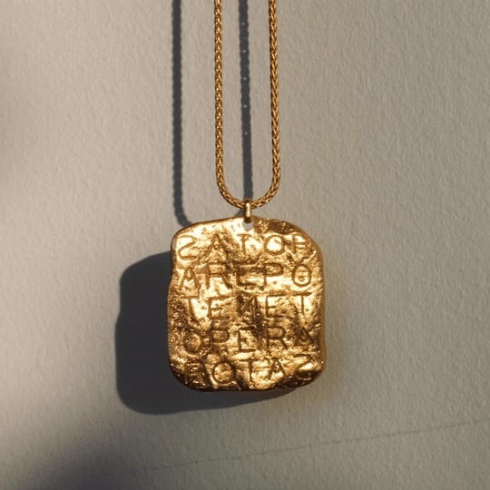 Sator Square Talisman Necklace | Ancient Protection Symbol Jewelry ...
