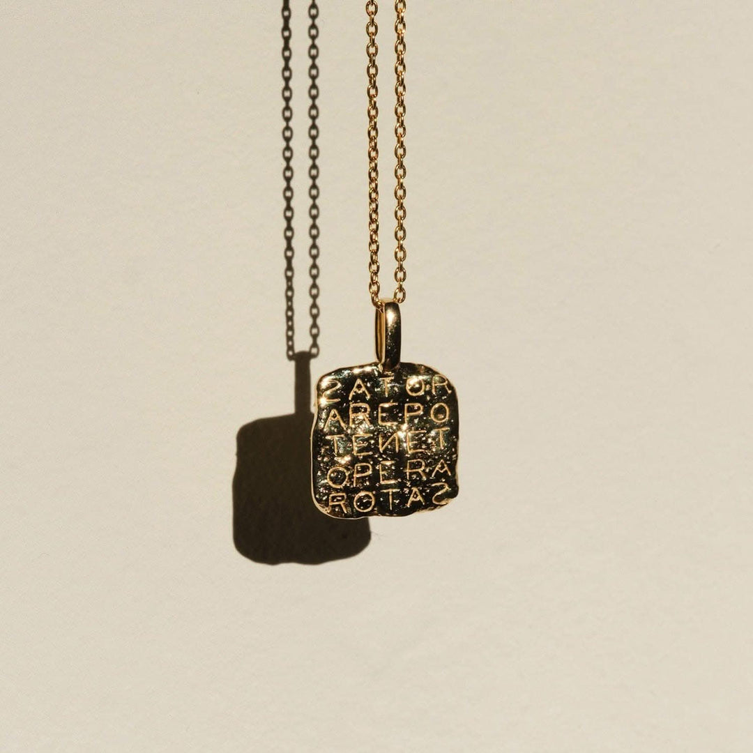 Mini Magic Sator Square Talisman Necklace – COMMON ERA